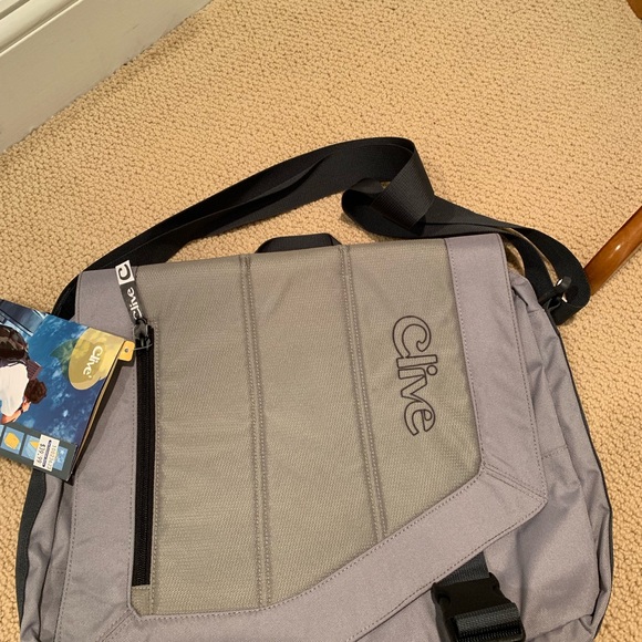 Clive | Bags | Nwt Clive Messenger Slim Bag Adjustable Strap | Poshmark